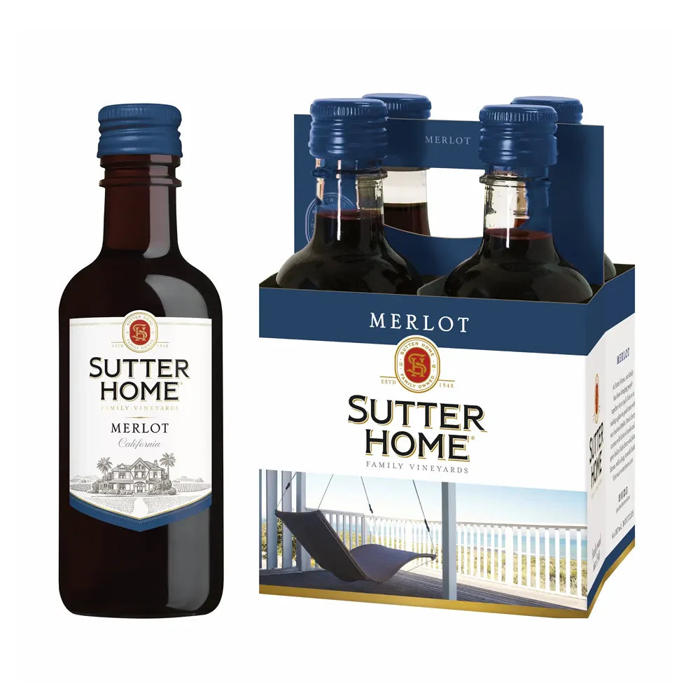 Sutter Home 4-Pack Wines: Enjoy Quality Merlot Anytime